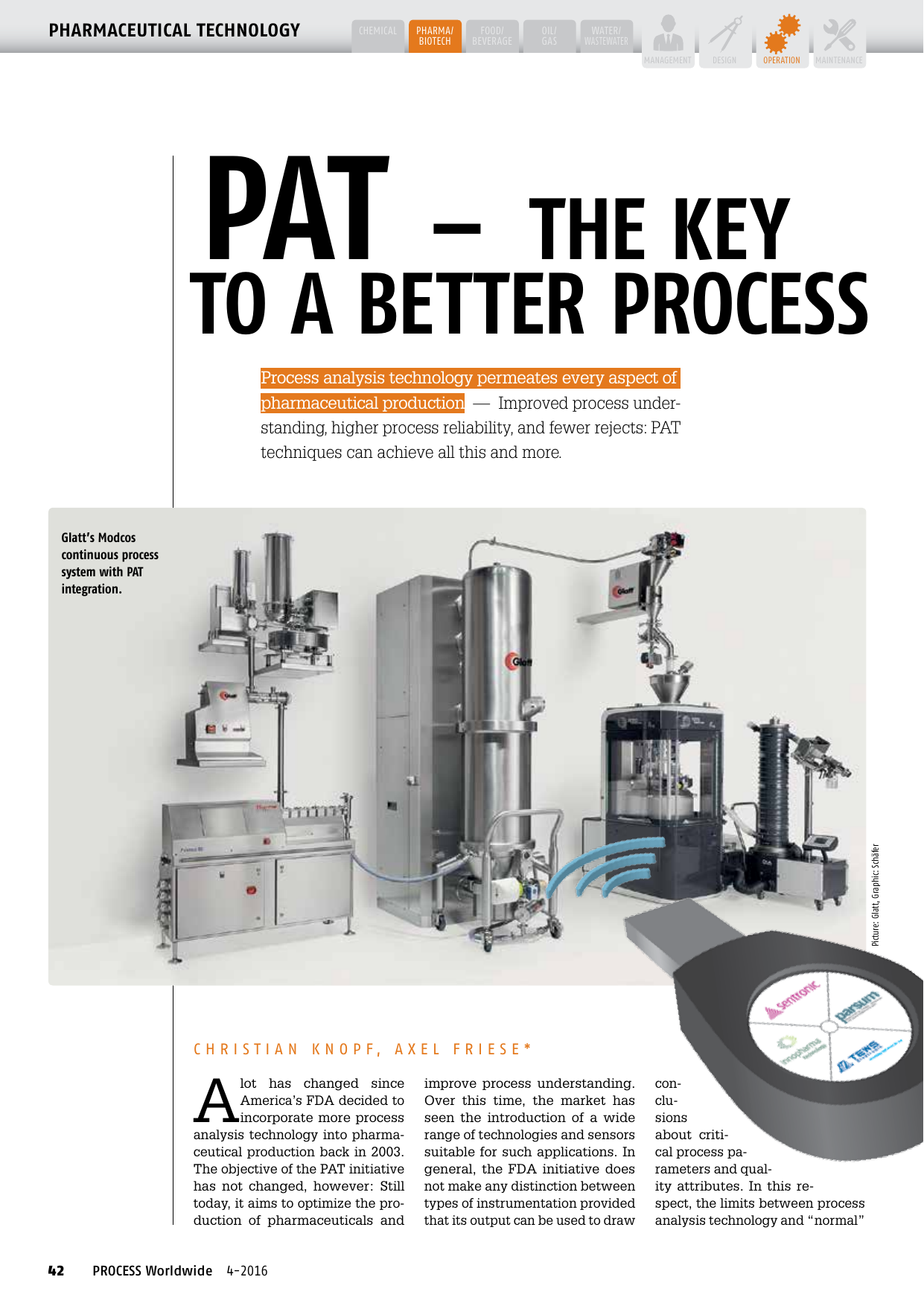 PAT — THE KEY TO A BETTER PROCE – CasenInstruments
